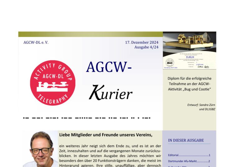 AGCW – Arbeitsgemeinschaft Telegrafie e.V.