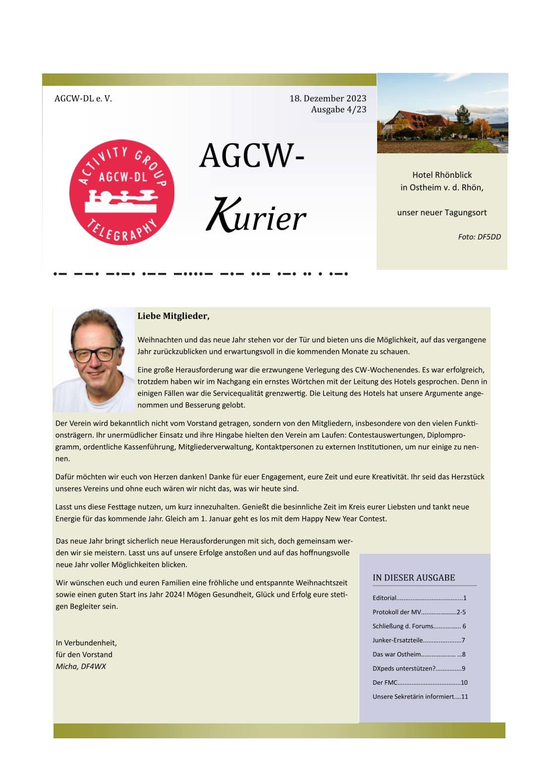 AGCW – Arbeitsgemeinschaft Telegrafie e.V.